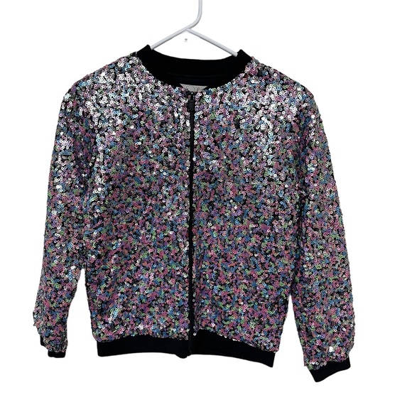 Peek | Jackets & Coats | Peek Usa Rainbow Sequin Jacket Xs | Poshmark